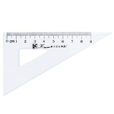 Utoolmart Triangle Ruler Set, 12cm / 4.7-inch Plexiglass Right Angle ...