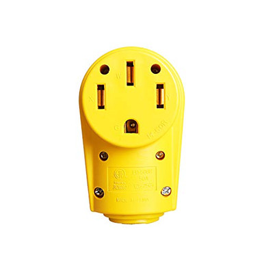 50AMP RV Replacement Female Plug with Easy Unplug Design, with Grip ...