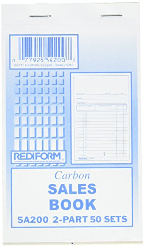 Rediform Sales Order Book, Carbon, 2 Part, 3.375 x 5 Inches, 50 Forms -5A200- - Warehousesoverstock