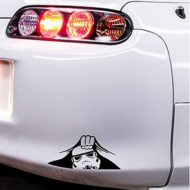 Stormtrooper Peeking Eyes Vinyl Decal Sticker Funny JDM Bumper Window ...