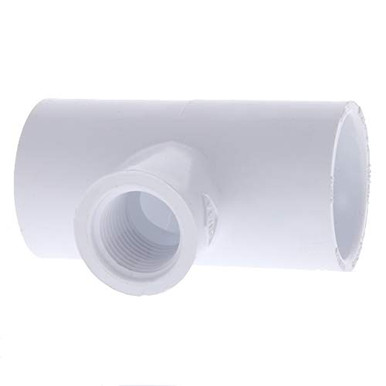 Drip Depot PVC Schedule 40 FPT x Slip Tee Adapter 1" Slip x 1" Slip x 1 ...