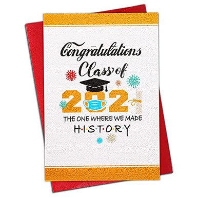 FaCraft Graduation Card for Her Him,Class of 2021 Graduation Greeting ...