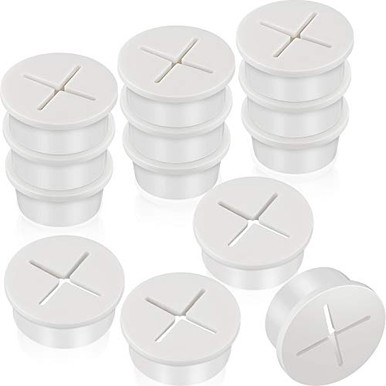 12 Pieces Silicone Cable Cord Grommets Flexible Wire Cord Cable ...