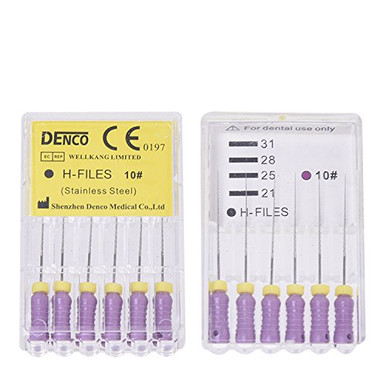 Annhua Oral Endodontic Hand Files Stainless Steel Hand Use Dental Root ...