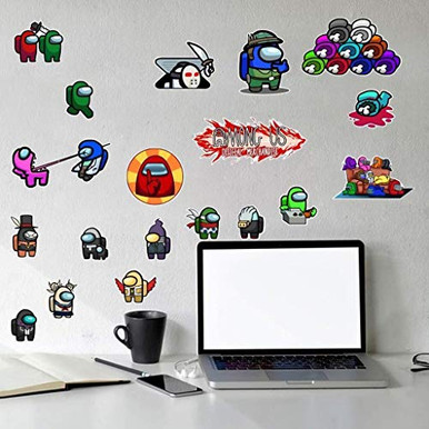 Among Us Creative Stickers Home Decor Wall Art Decoration for Living ...
