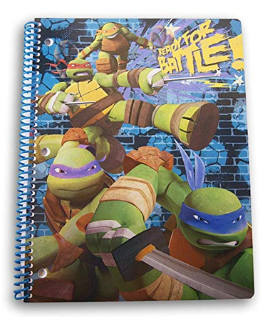 Teenage Mutant Ninja Turtles Spiral Bound Wide-Ruled Notebook - 50 ...