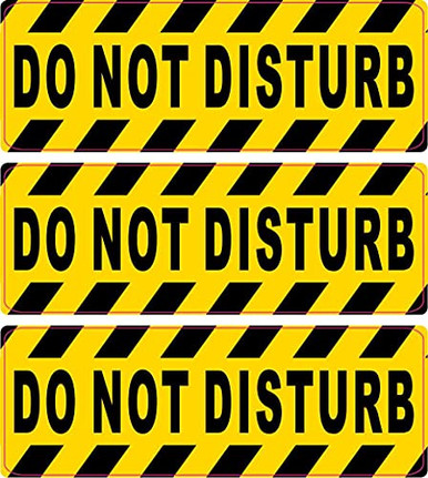 StickerTalk Do Not Disturb Vinyl Stickers, 1 Sheet of 3 Stickers, 3 ...