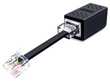 `-1 Pack- Ethernet to Phone Line RJ45 Female to RJ11 Male Adapter ...