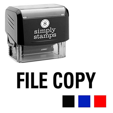 File-Copy Self-Inking Stamp with Pre-Installed Ink Pad - Ergonomic and ...