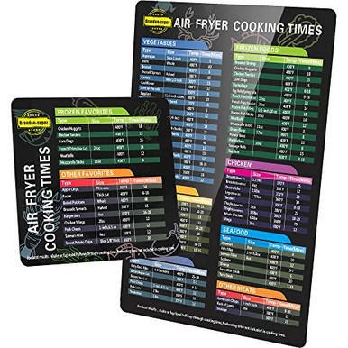 Air Fryer Magnetic Cheat Sheet Set,Pressure Cooker Accessories Cook ...