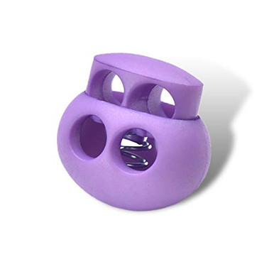 Spring Cord Lock End Stopper Fastener Slider Toggles Clip Double Hole ...