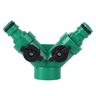Asixx Tap Adapter, Two Way Pipe Divider Hose Splitter Garden Water Tap ...