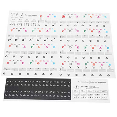 Sheet Music Stickers, Piano Sticker Light and Thin Transparent PVC with ...