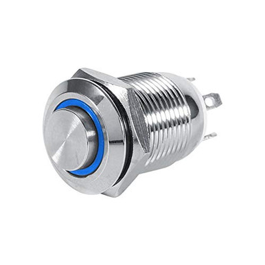 12mm Momentary Push Button Switch, Car LED Power Push Button Switch 1NO ...