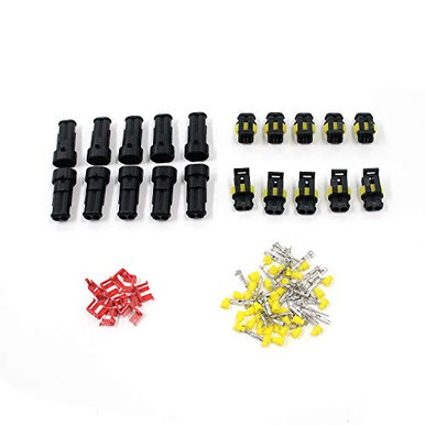 Geesatis 2 Pin Way Electrical Waterproof Connector Plug Socket Car Wire ...