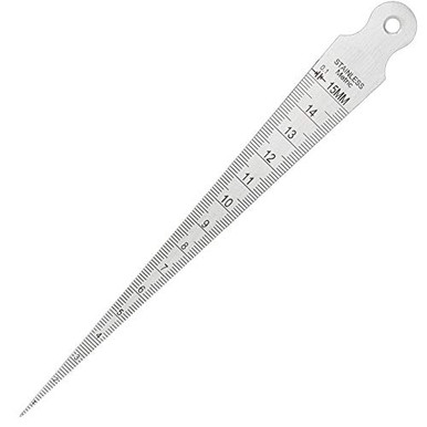 1 Piece Taper Gauge 1/32-5/8 Inch 1-15mm Stainless Steel Taper Welding ...