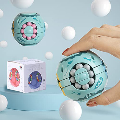 HUALEDI Magic Rotating Bean Fidget Toy,Colorful Stress Relief Anti ...
