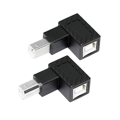 RIIEYOCA 90 Degree USB B Printer Adapter, Up Angle and Down Angle USB ...