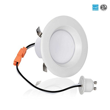 Light Blue 3-Inch LED Downlight Retrofit, GU10 Base, 8-Watt (50W) Soft ...