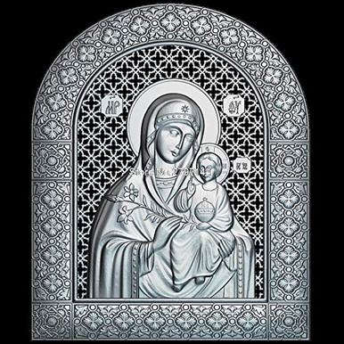 Graven Icon of The Mother of God Undying Color 3D Model Relief Figure ...