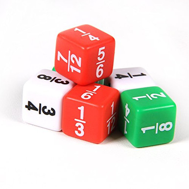 hand2mind Fraction Dice Montessori Math Materials for Kids to Learn ...