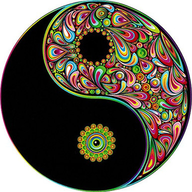 UNIQUE BRIGHT Yin Yang Symbol Love Harmony Window Sticker Decal -4.5 ...