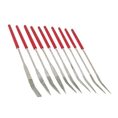 F Fityle 10pcs Diamond Riffler Files with PVC Dipped Handles Assorted ...