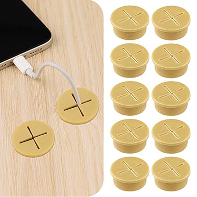 Sanroms 10 Pack Flexible Silicone Cable Cord Grommet Rubber Grommets ...