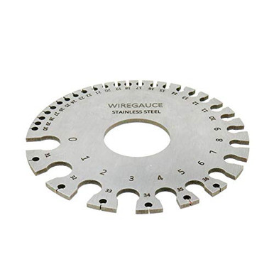 Autoly Stainless Steel Dual-Sided Wire Gauge Standard AWG and SAE Metal ...