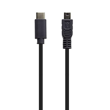 LOKEKE Type C to Mini 5 Pin OTG Cable, Mini USB 5 Pin Male to USB C ...