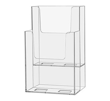 Marketing Holders 4" Wide 2 Tier Counter Top Brochure Holder Literature ...