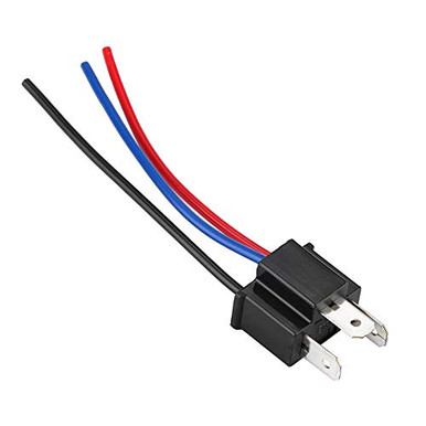 Qii lu H4 Male Head Extension Connector Plug Socket with Wire Harness ...