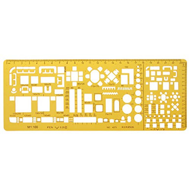Guilin Ruler Professional Architectural Template Ruler Drawings Stencil ...