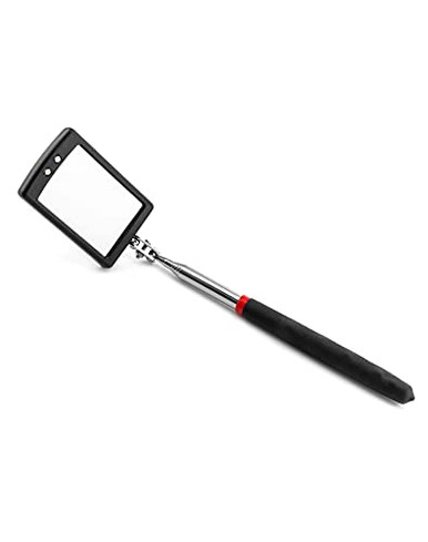 QWORK Telescoping Lighted Inspection Mirror, Inspection Mirror LED ...