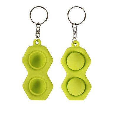Fidget Keychain Mini Simple Pop Fidget Toy Bubble Sensory Hand Toys ...