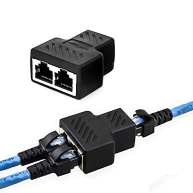 Ueohitsct RJ45 CAT5 6 Ethernet Cable LAN Port 1 to 2 Socket Splitter ...