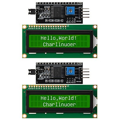 4 Pieces IIC/ I2C/ TWI LCD 1602 16x2 Serial Interface Adapter and 16x2 ...