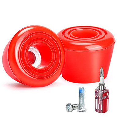 TOBWOLF 1 Pair Roller Skate Toe Stops with Bolts and Screw Driver ...
