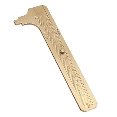Vernier Caliper Brass Vernier Caliper Double Scales 100mm Brass Caliper ...