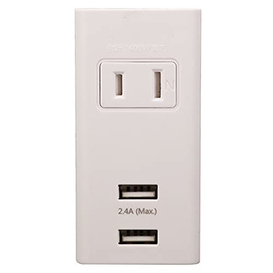 100V 1400W USB Socket Plug Extender 3 Way 2 USB Outlet Adapter Electric ...