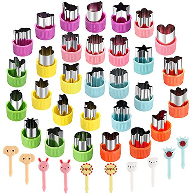 Vegetable Cutter Shapes Set, 30pcs,Cookie Cutters Set,Mini Fruit and ...