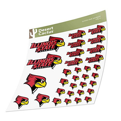 Illinois State University Red Birds Sticker Vinyl Decal Laptop Water ...