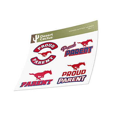 Southern Methodist University Sticker Vinyl Decal Laptop Water Bottle ...