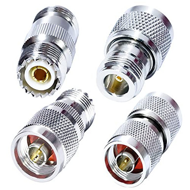 UHF to N Connector Kit N-Type Male/Female to SO239 UHF Male/Female RF ...