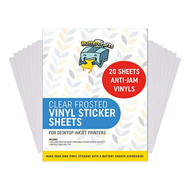 Clear Printable Vinyl for Inkjet Printer -Clear Sticker Paper ...