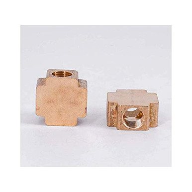 Brass Splitter Block Cross 4 Way Pipe Fitting DN8 1/4'' BSP Female ...