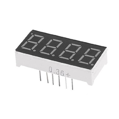 IIVVERR Dual Rows 12 Terminals 7 Segments 4 Digits Red LED Numeric ...