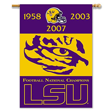 BSI PRODUCTS, INC. - LSU Tigers 2-Sided 28" x 40" Banner with Pole ...