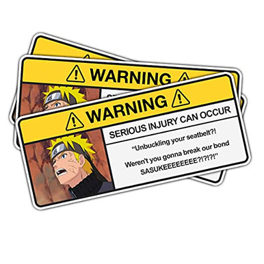 Uzumaki Sticker - Anime Warning Car Stickers, Funny Bumper Sticker ...