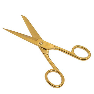 Gold Office Scissors 7 Inch Sharp Metallic Elegant Gold Desk Scissors ...
